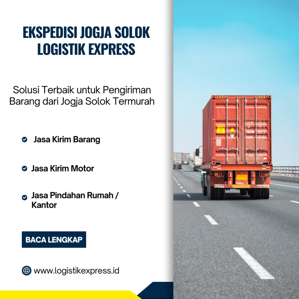 Ekspedisi Jogja Solok ⋆ Logistik Express